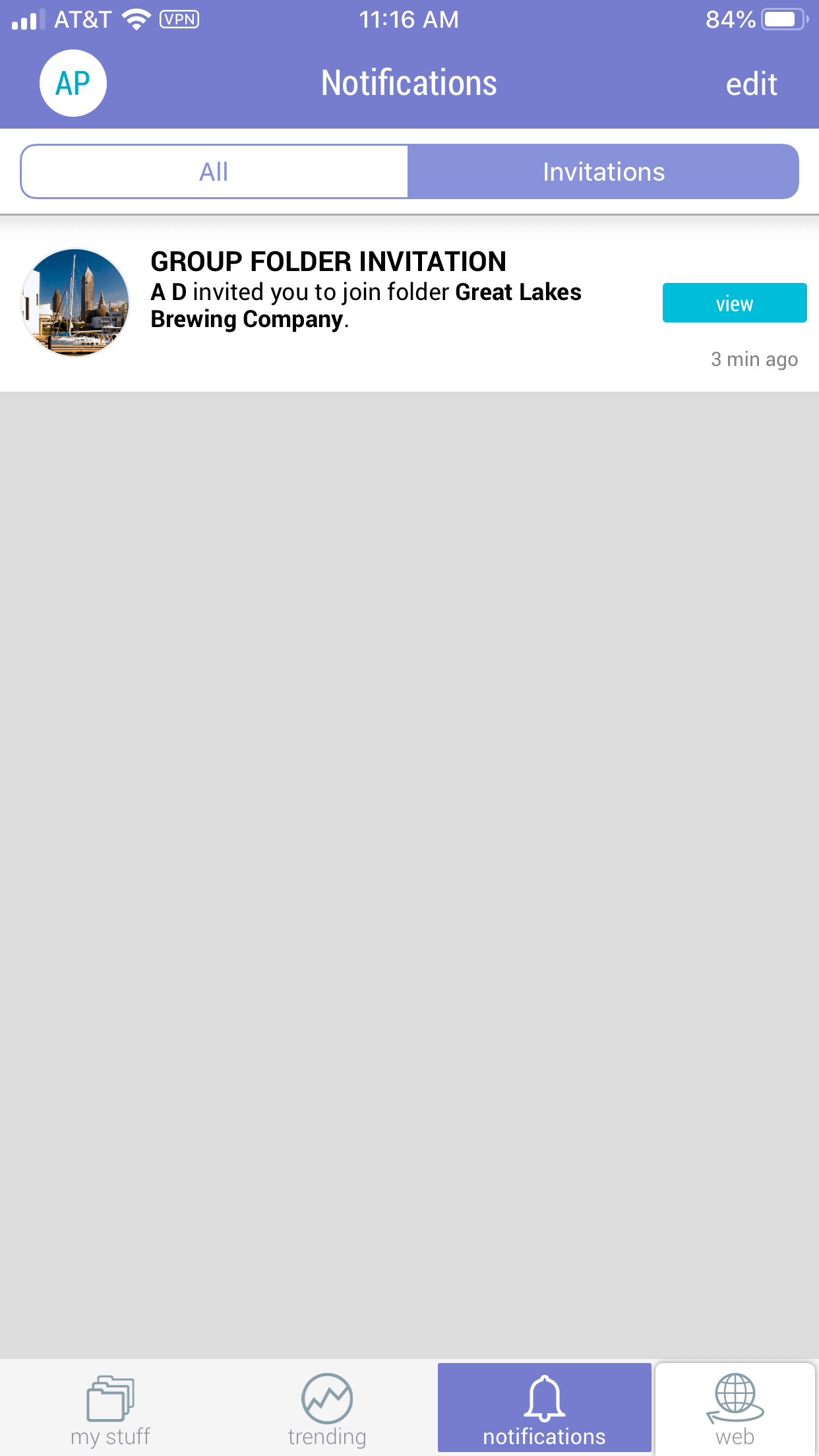 View group folder notifications | Bublup