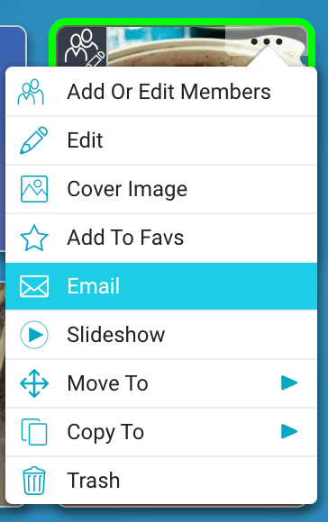 Send stuff via email - Bublup
