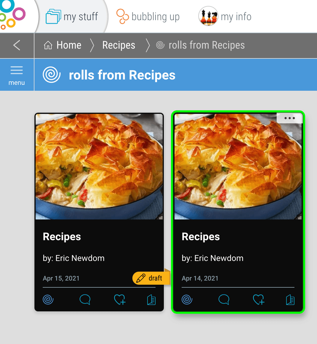 Private rolls editing | Bublup