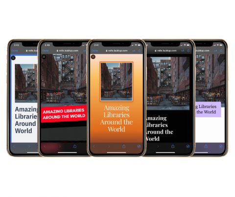 Elevate Your Creative Content with Themed Instant Web Pages - Bublup