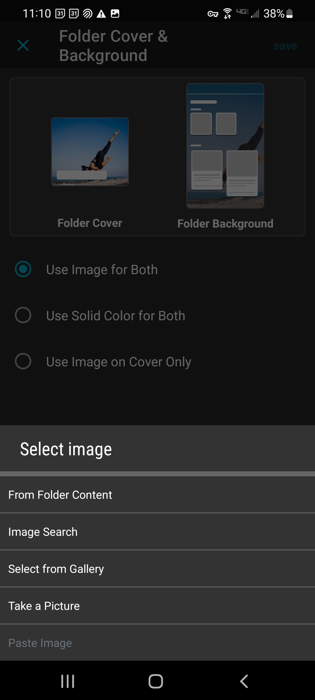 Changing your folder cover and background | Bublup