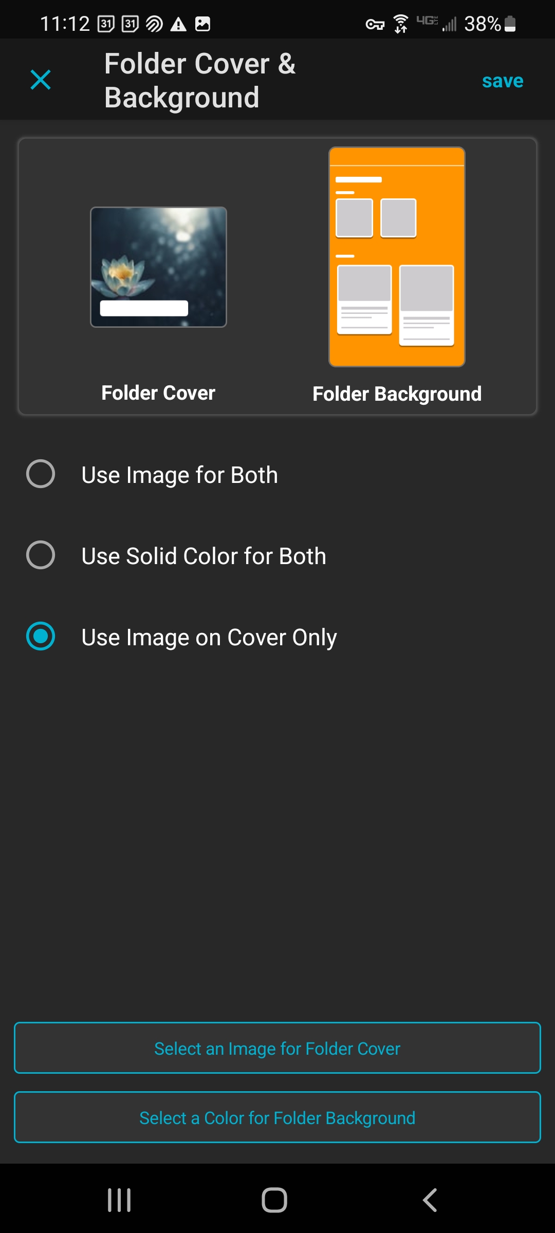 Changing your folder cover and background | Bublup