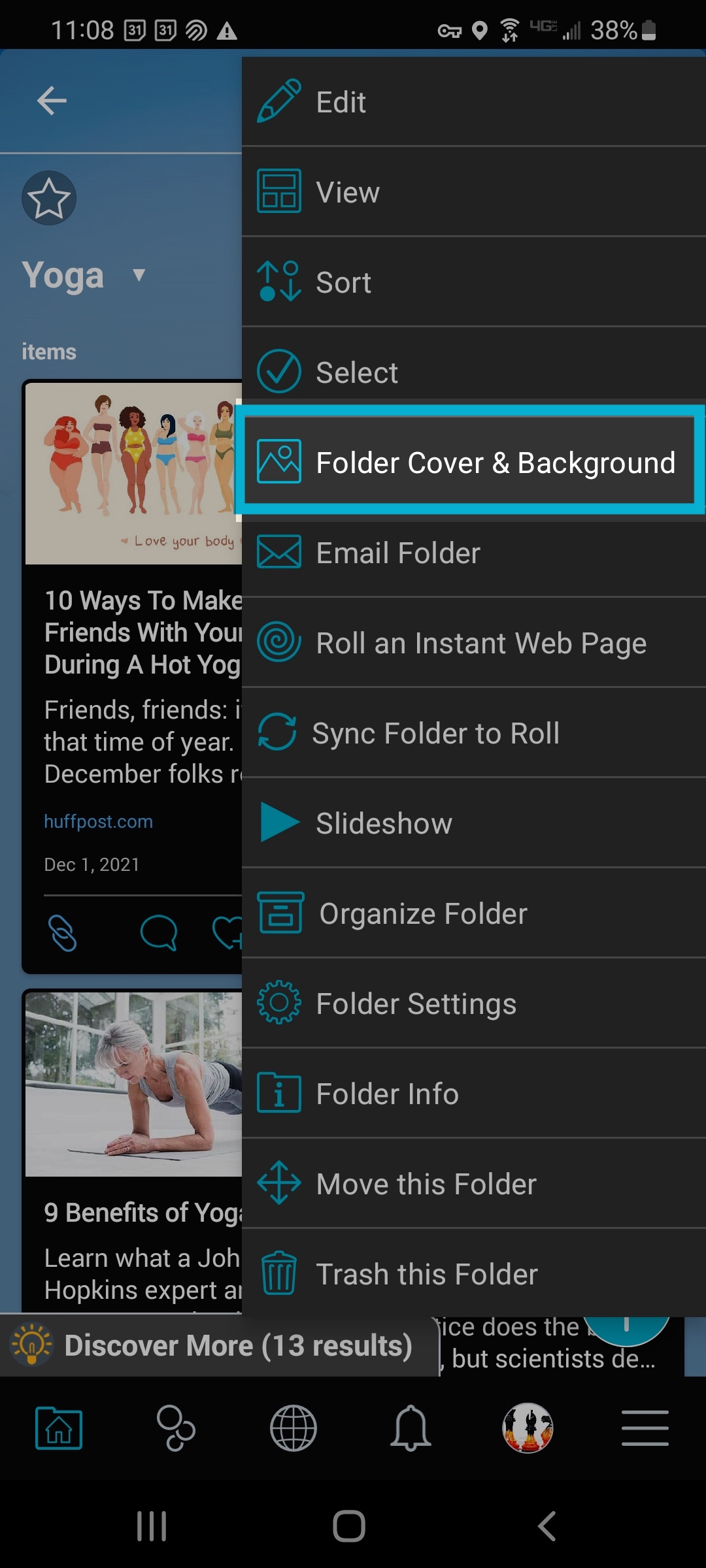 Changing your folder cover and background | Bublup