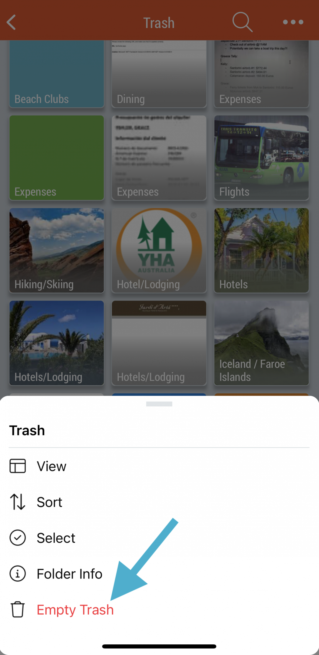 How to empty trash - Bublup